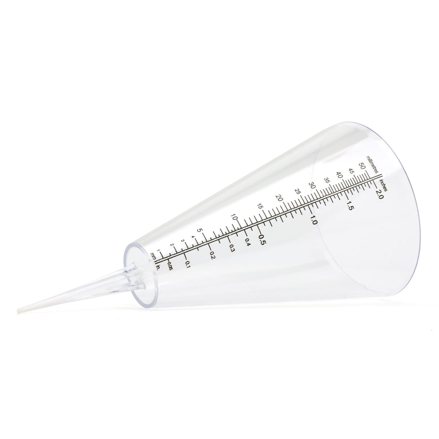 Outdoor Rainfall Gauge Measure with Spike – Dual Scale Meter